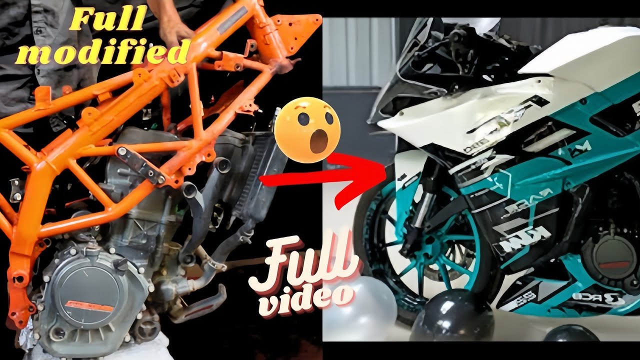 KTM RC 200 modified | white & blue colour | full painting ...