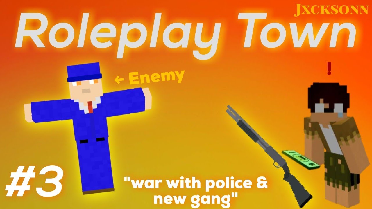 Mcpe Roleplay Town #3 - War with police & New gang (New series) - YouTube