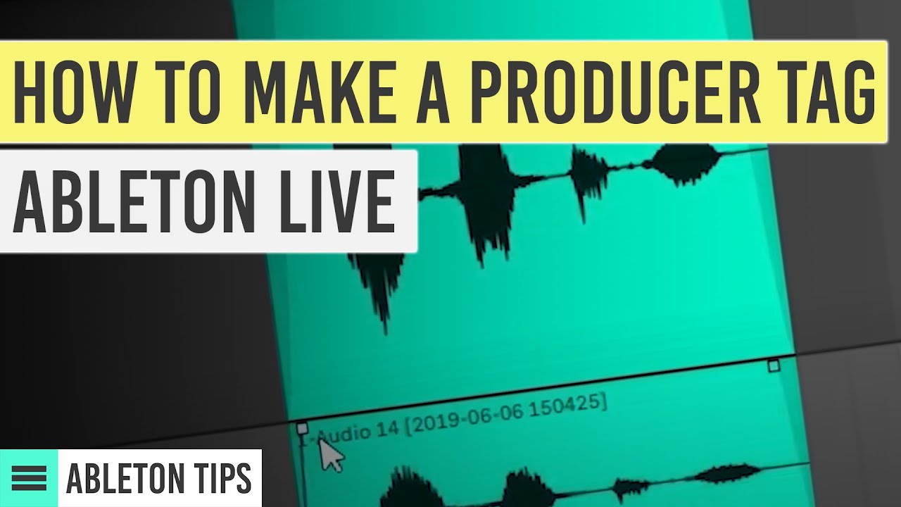How To Make A Producer Tag [Ableton Tutorial] - YouTube