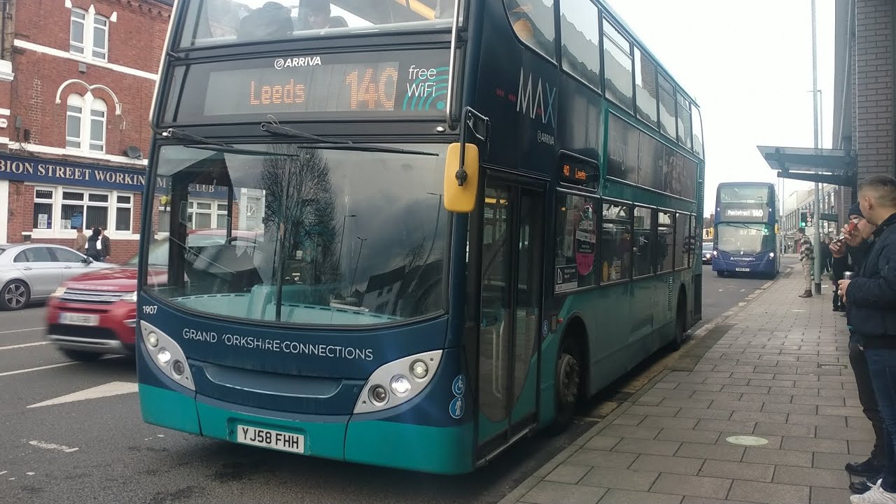 *Kickdown* • Route 140 • Arriva Yorkshire • YJ58 FHH 1907 • Alexander ...