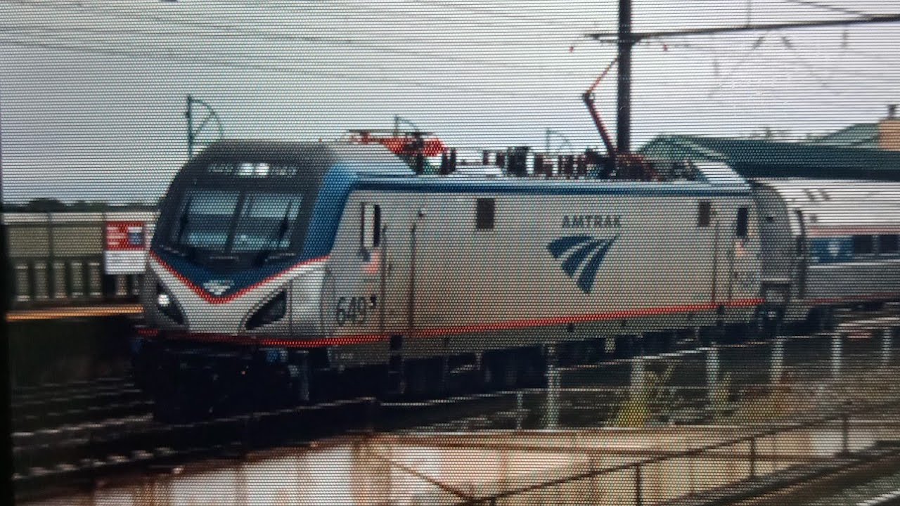 Amtrak 164 "Northeast Regional" Zooms By Rahway Wth/ A Very Horn Happy ...