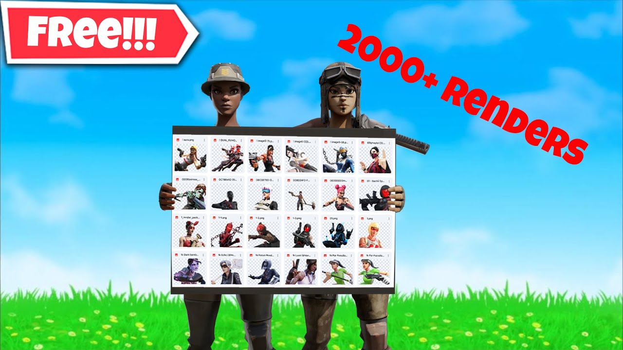 The Best FREE Fortnite Render Pack | 2000+ - YouTube