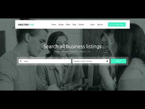 Directory Hub Listing & Business Directory CMS (Demo Video) - YouTube