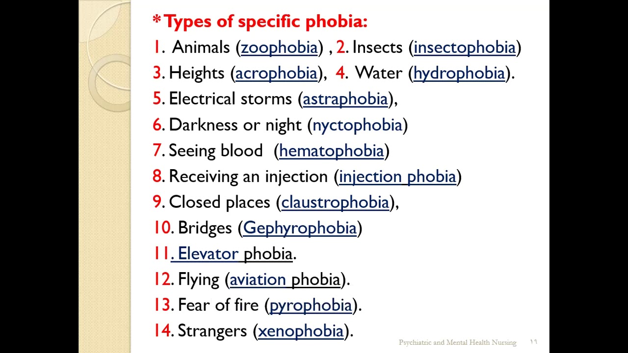 25 Types of Phobias - YouTube
