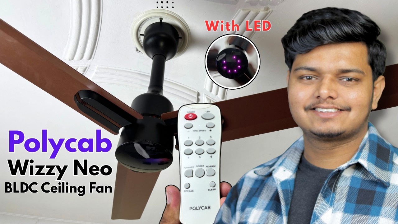 I Tested Smart Fan ft. Polycab Wizzy Neo With LED BLDC Ceiling Fan ...