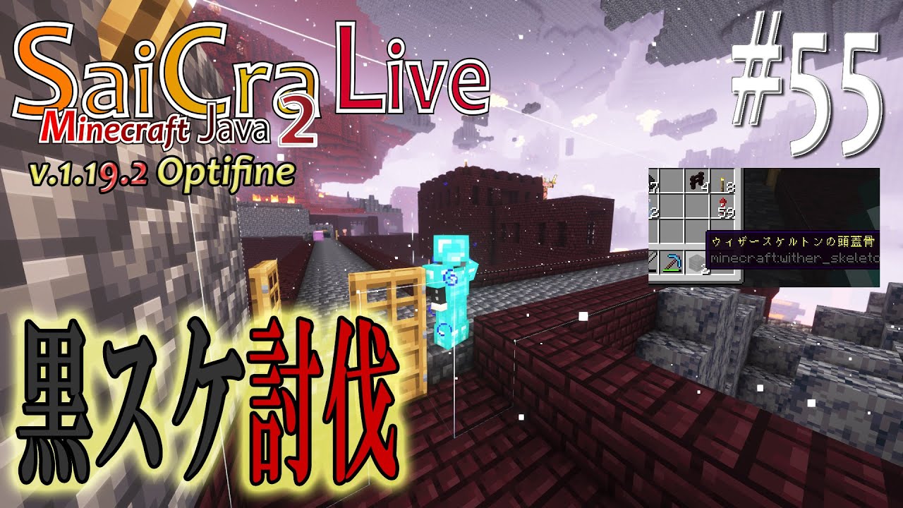 【SaiCra】Minecraft Java 2 Live #55 黒スケ討伐 - YouTube