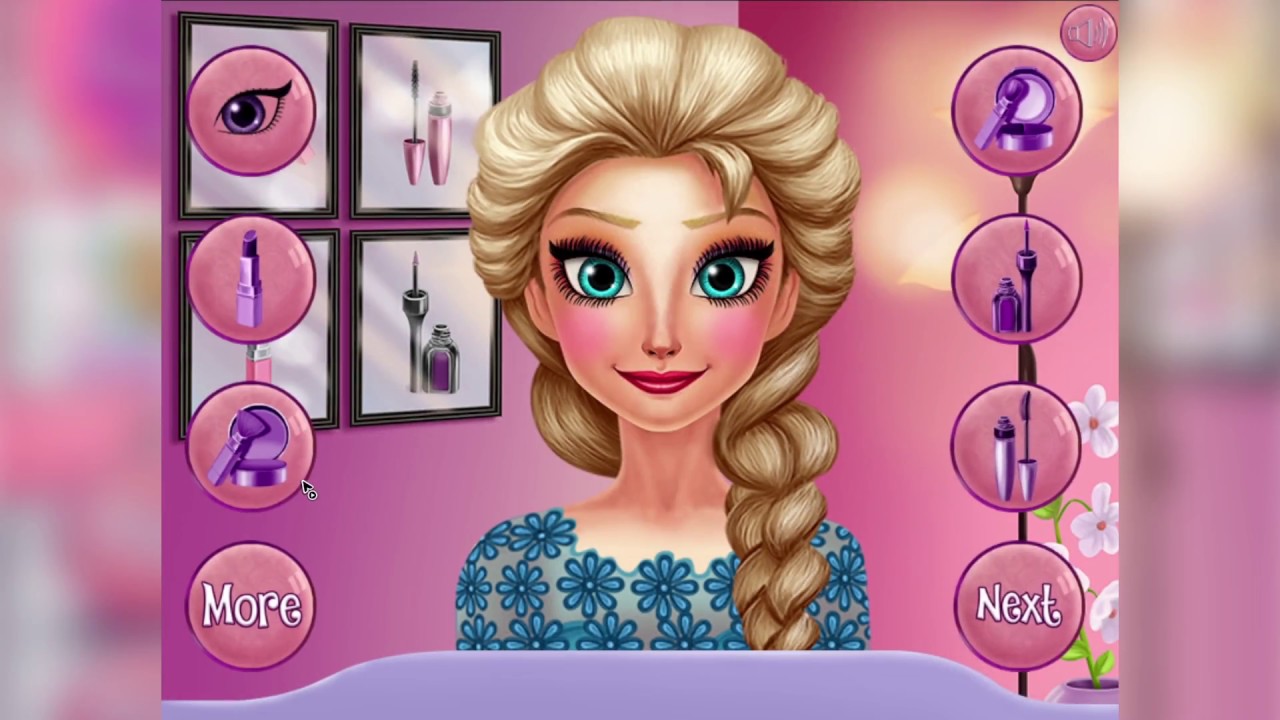 Ice Queen Makeup Time Elsa Frozen Makeup Dress Up Game for Girls - YouTube