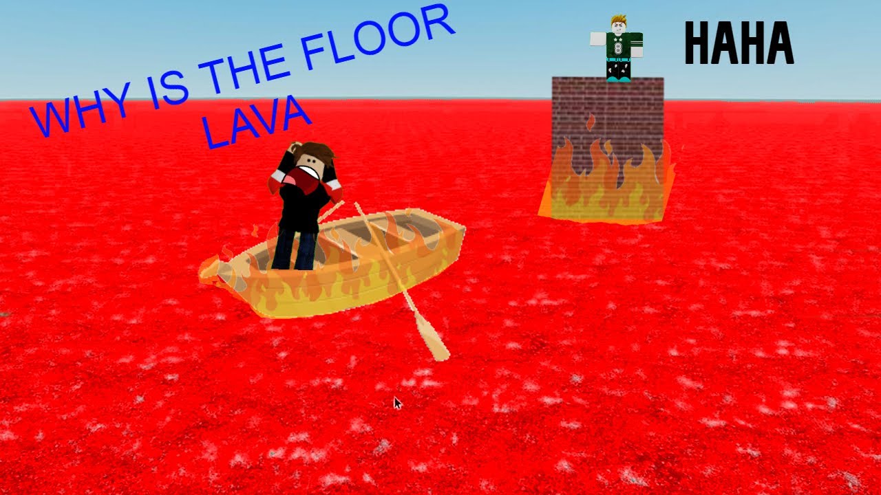 Playing the floor is lava (roblox) - YouTube