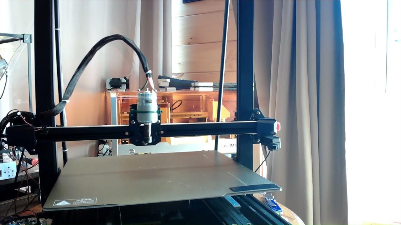 Demo of a converted 3D printer to a CNC Router - YouTube