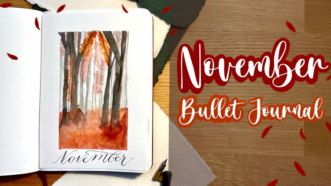 November Plan With Me Bullet Journal Ideas 2022 - YouTube