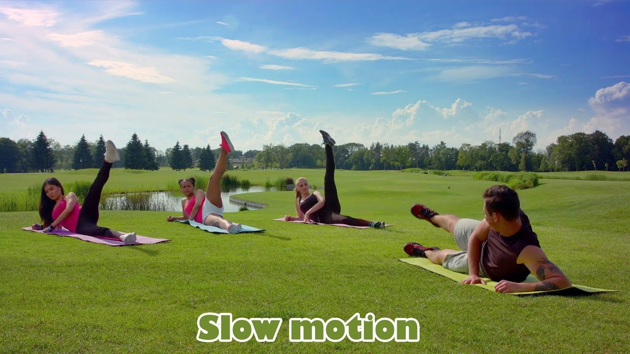 Slow Motion - People Preparing for Fitness in Park - #SlowMoGuysTV ...