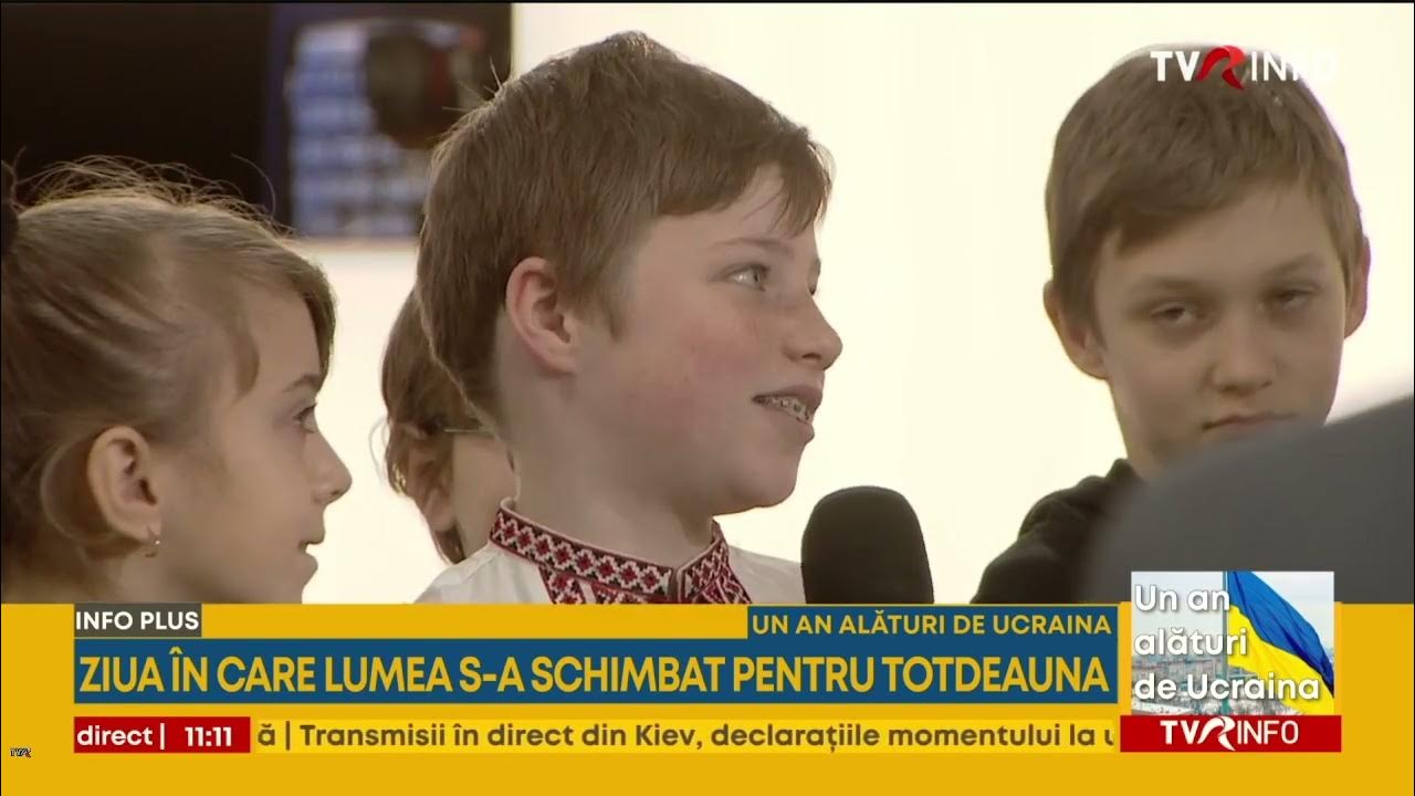 Ediție Specială TVR Info cu Eugen Rusu & Monica Ghiurco - Copii ucraineni, vizită surpriză în ...