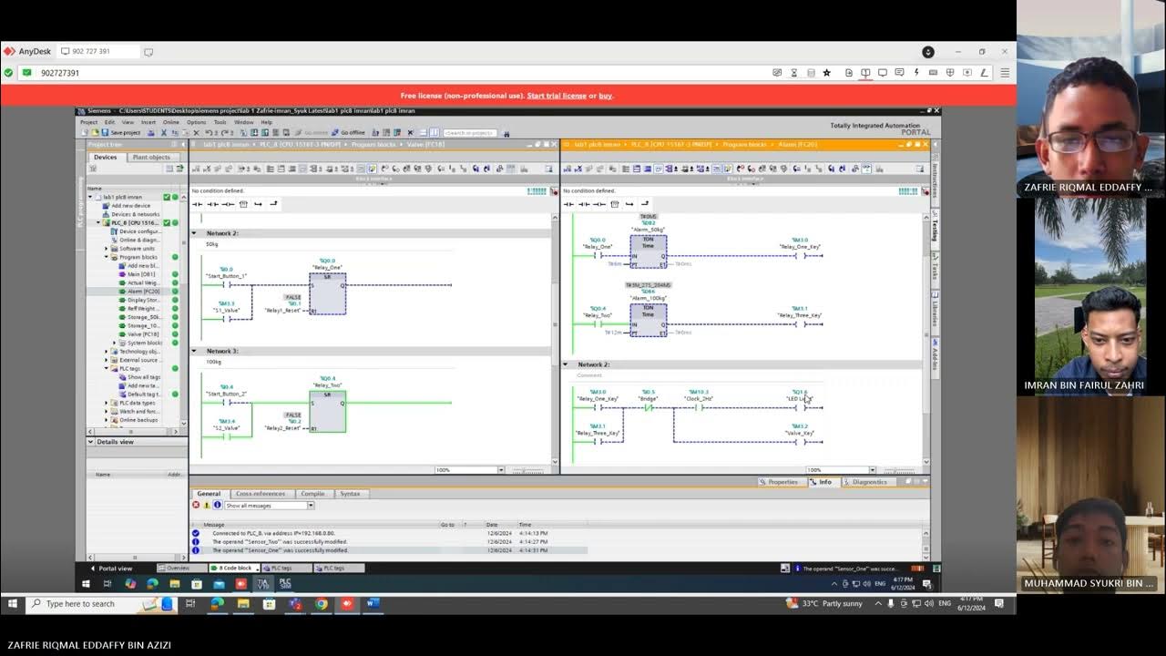 Demonstration Lab 1 PLC 8 L01 B02 Oct 2024 - YouTube