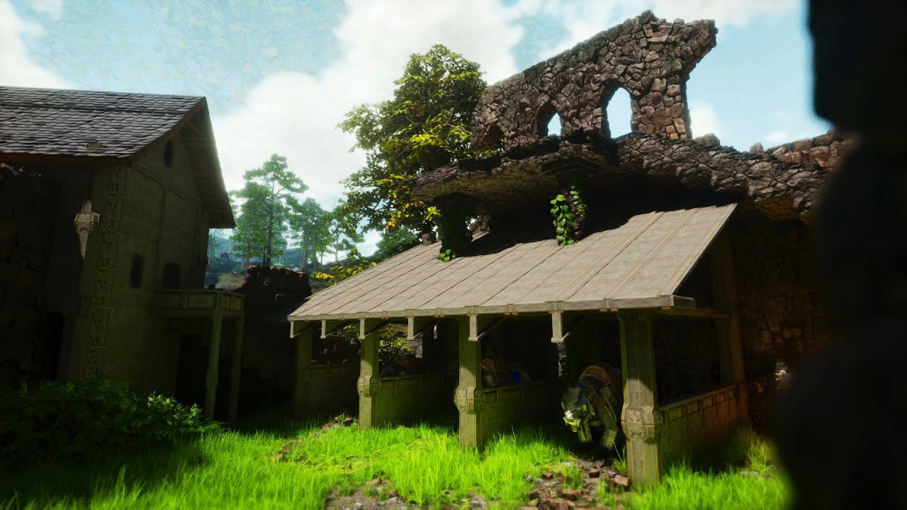 ARK: Survival Ascended Svartalfheim | Dwarven Stables | Speed Build ...