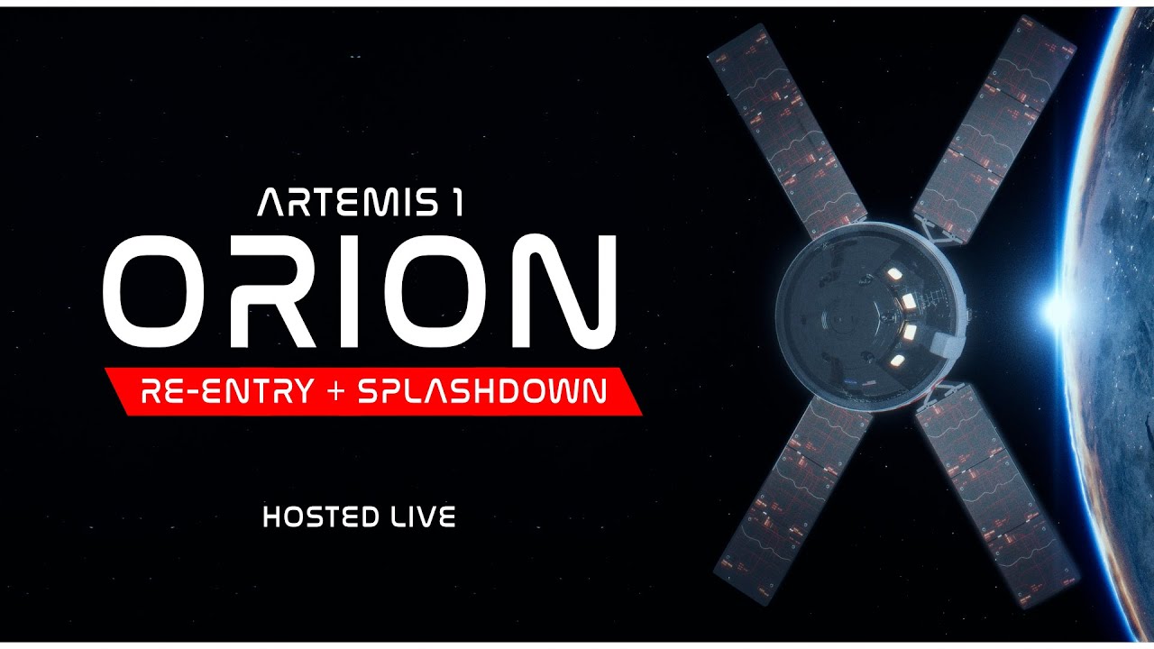 REPLAY! Orion Re-Entry & Splashdown - YouTube