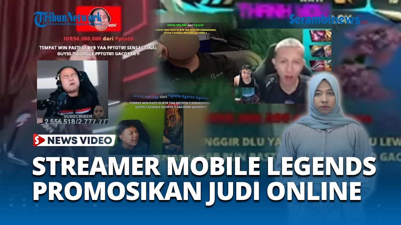 VIRAL Streamer Mobile Legends Promosikan Judi Online Berkedok Saweran ...