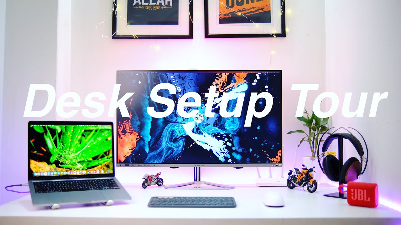 Desk Setup Tour 2021 || 250k subscriber GIVEAWAY!! - YouTube