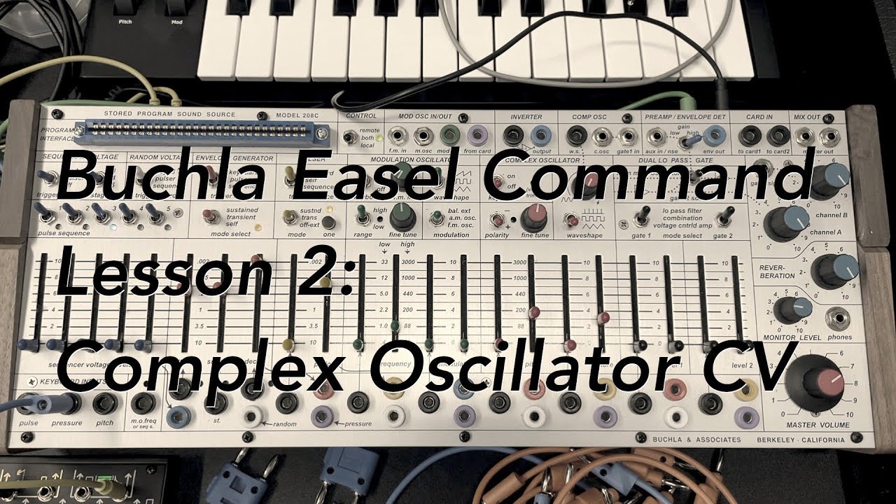 Buchla 208c Easel Command tutorial Lesson 2: Complex Oscillator CV - YouTube