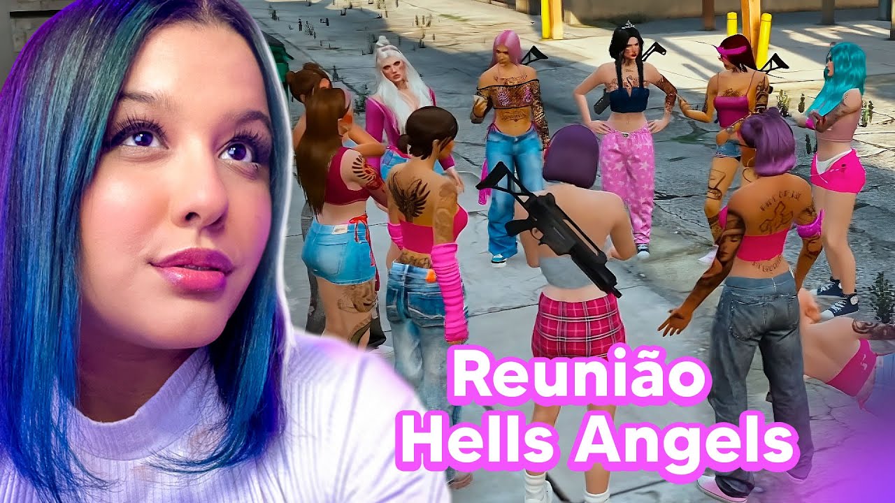 REUNIÃO COM AS HELLS ANGELS | PEQUENAEVA Jogando GTA RP - YouTube