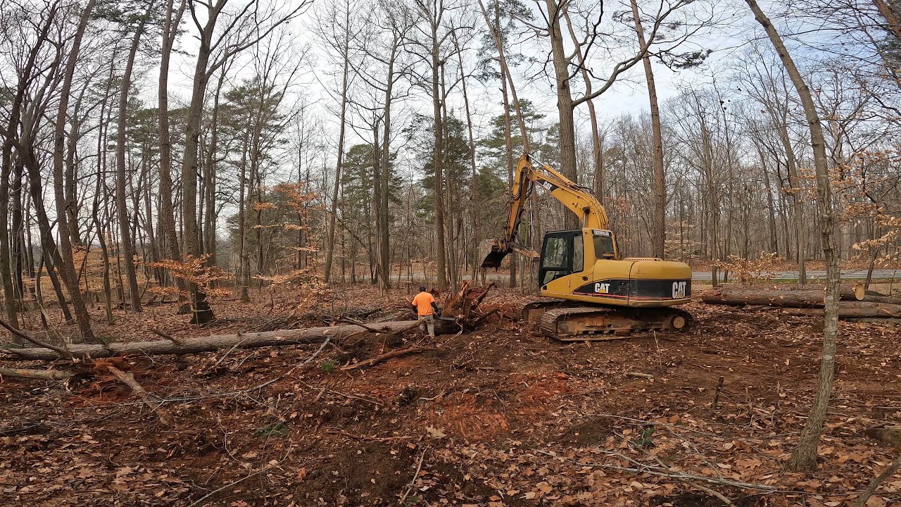 Clearing a lot - YouTube