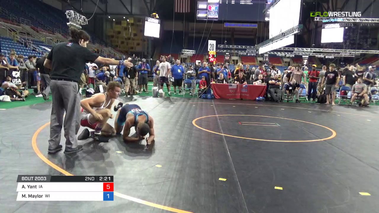 Junior FS 160 Cons 8-1 - Austin Yant (IA) vs. Max Maylor (WI) - YouTube