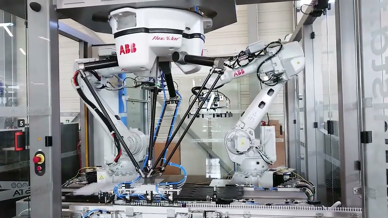 Depalletization and manipulation (unloading/loading) of thermoform trays - YouTube