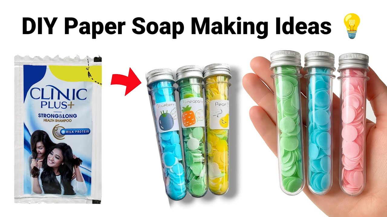 Homemade paper soap making kit/homemade paper soap/How to make paper ...