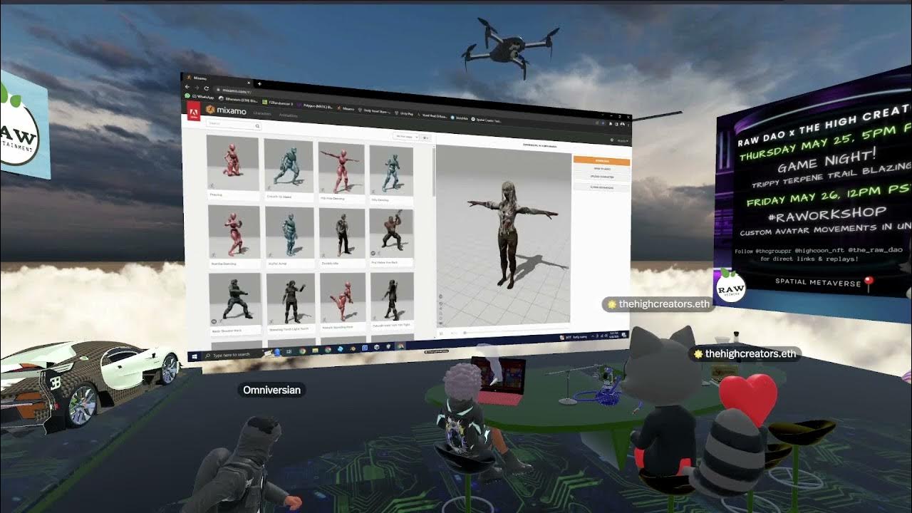 RAWorkshop [Custom avatar movements in the metaverse] - using Mixamo/Unity - YouTube