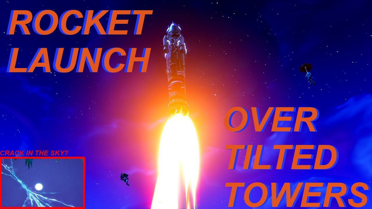 FORTNITE ROCKET LAUNCH OVER TILTED TOWERS - LIVE POV - YouTube