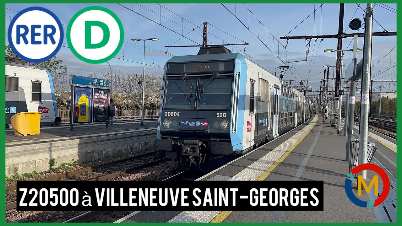 [RER D] Z20500 à Villeneuve Saint-Georges - YouTube