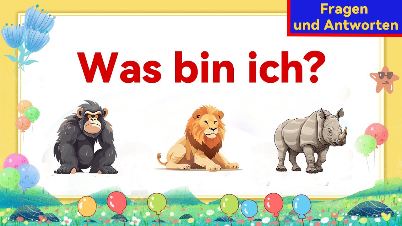 Wörter raten mit Beschreibungen | Deutsch Lernen | Hören & Sprechen ...