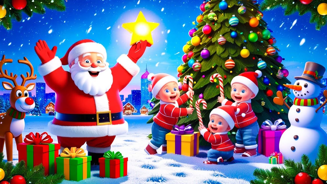 Jingle Bells Song | Santa Claus Magical Christmas Celebration with Kids ...