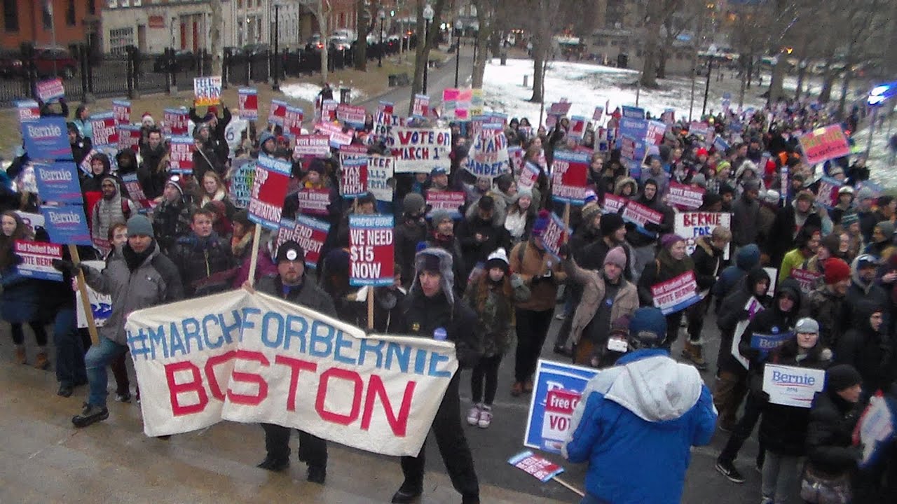 March for Bernie - Boston, Why do people support Bernie Sanders? - YouTube
