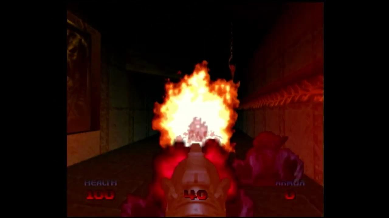 Dreamcast Doom 64 - Dark Citadel projectile lighting with norm - YouTube