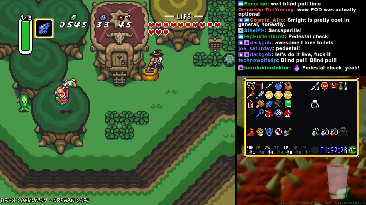 LTTP Randomizer - Blind Pulling the Pedestal of Destiny - YouTube