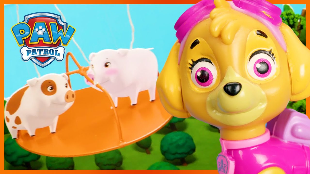 Pups Save Flying Pigs at a Birthday Party! 🐷- PAW Patrol - Toy Play for ...