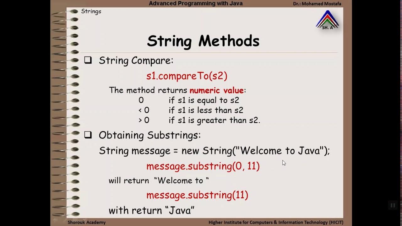 Lecture #7: Strings & Arrays - YouTube