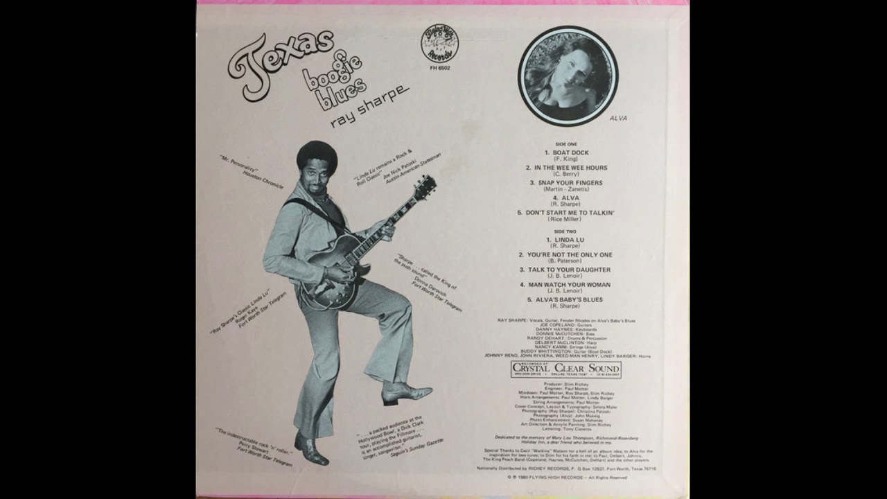 Ray Sharpe - Texas Boogie Blues - YouTube