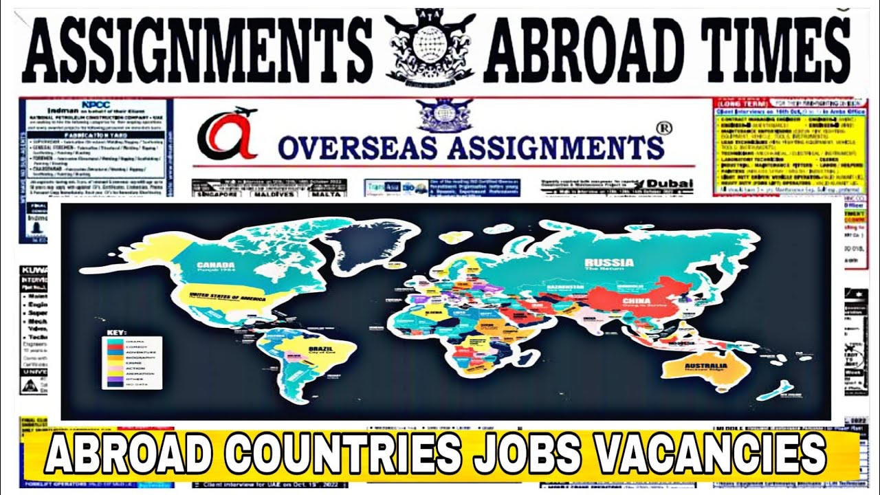 Assignment Abroad Times paper|Foreign Country Jobs Vacancies|# ...