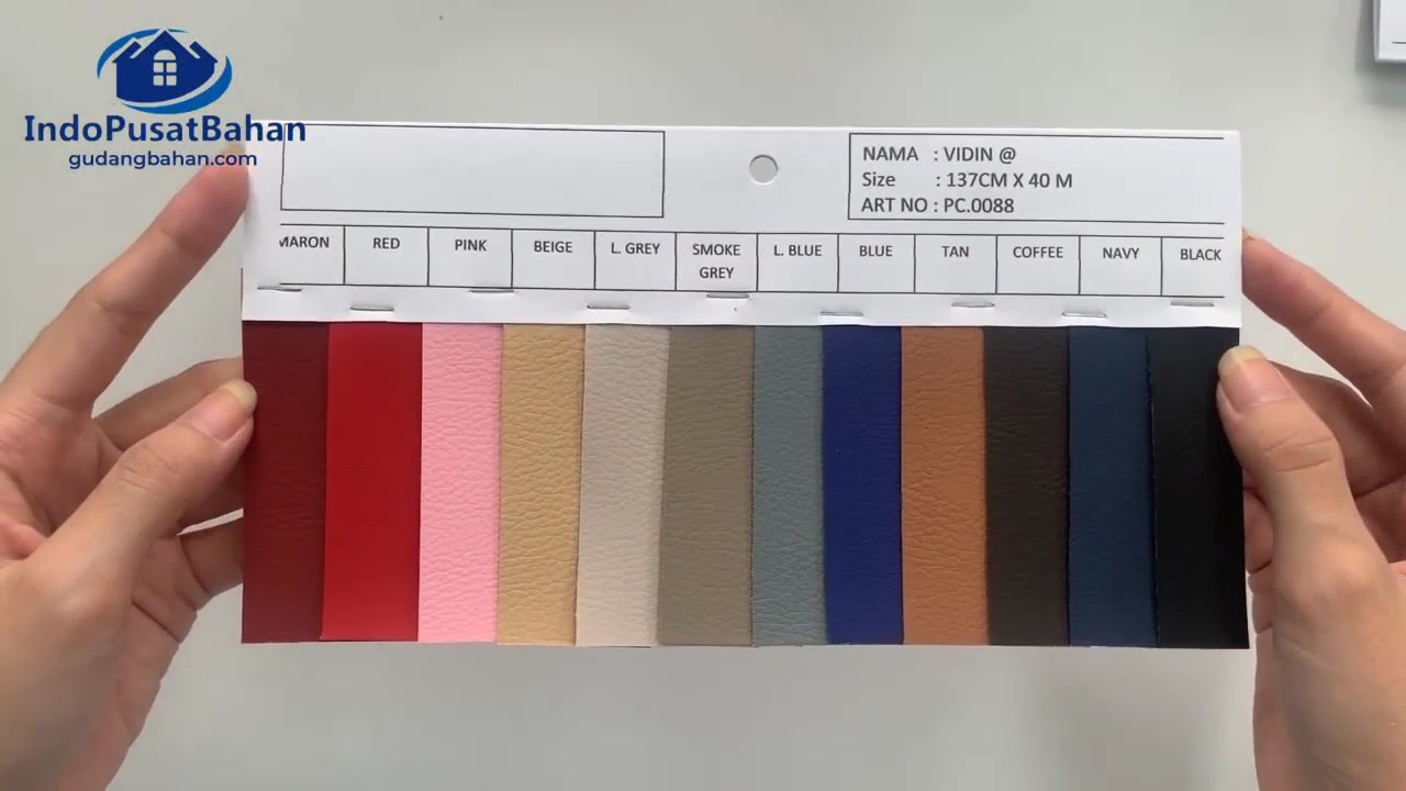 Kulit Imitasi / Bahan Sintetis / PVC Leather (Oscar) - Vidin - YouTube