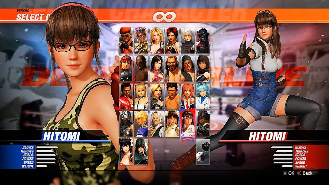 Doa6 Hitomi Gameplay All Costumes Youtube
