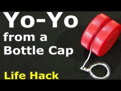 How to make yoyo with bottle caps at home https://youtube.com/channel ...