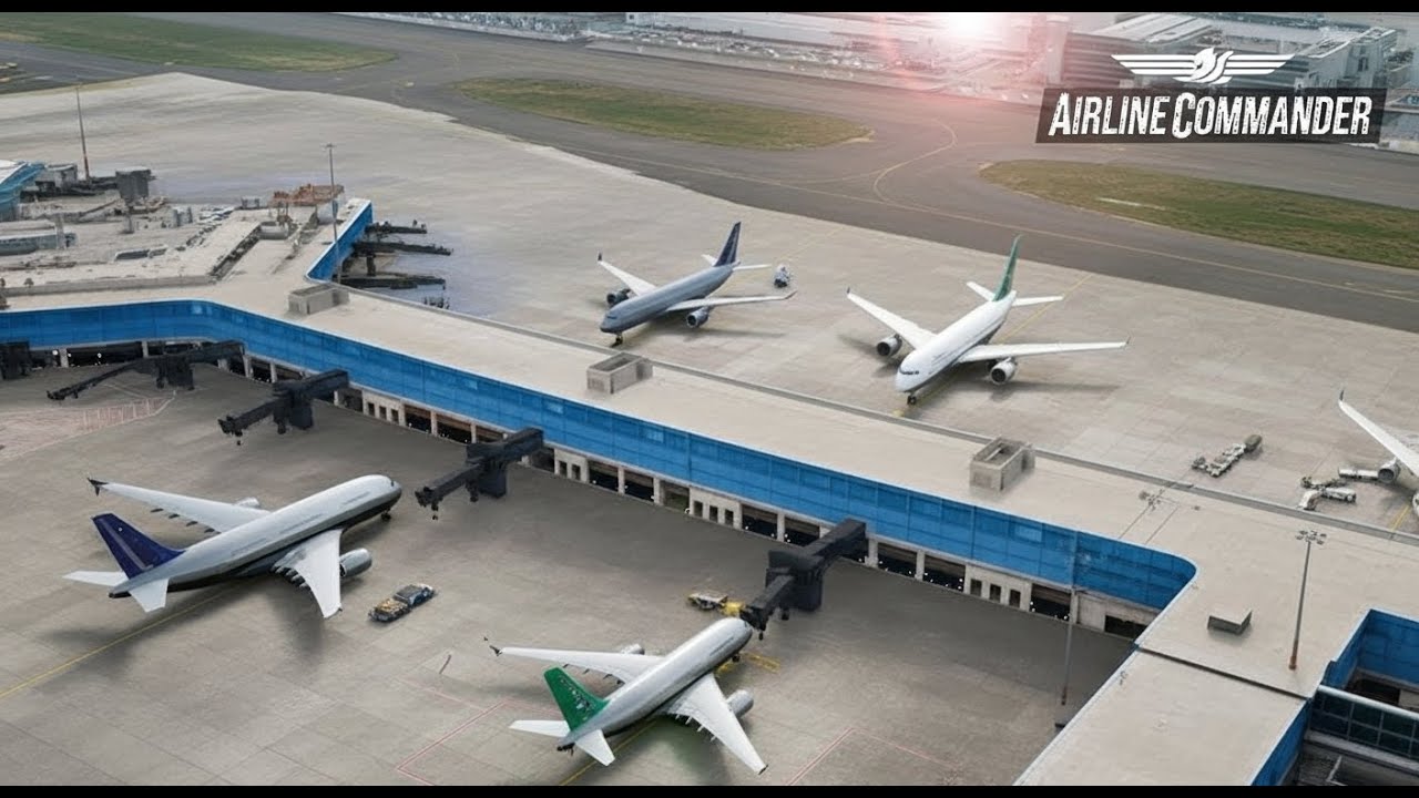 Airline Commander Cinematic Gameplay #airlinecommander #airport - YouTube