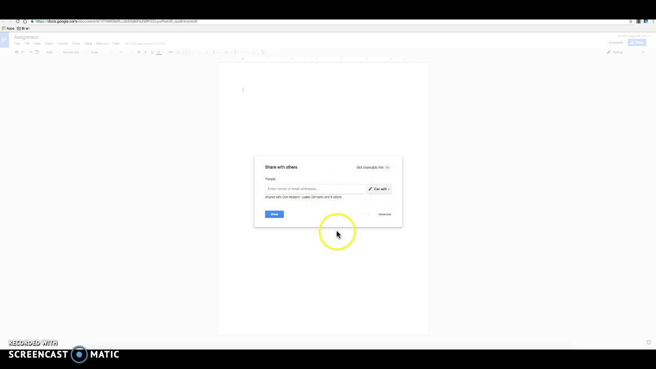 Sharing A Document In Google Drive YouTube Sharing A Document In Google Drive YouTube