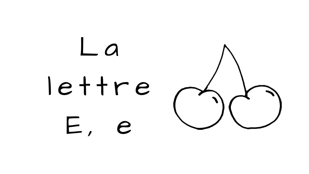 La lettre E, e - YouTube