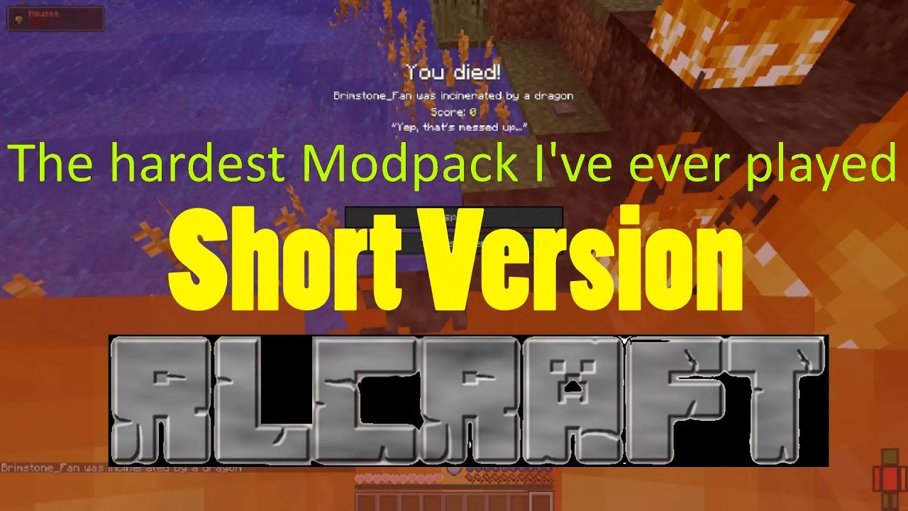The hardest modpack I've ever played. RLCraft Episode 1 (Shortened ...