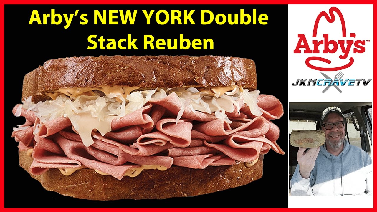 Arby's New York Double Stack Reuben Review | JKMCraveTV - YouTube
