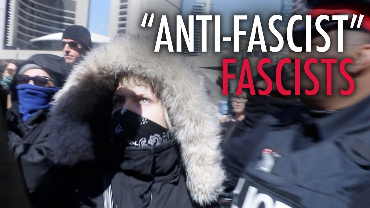 "Anti-fascists" mob Rebel reporters at M103 demo - YouTube