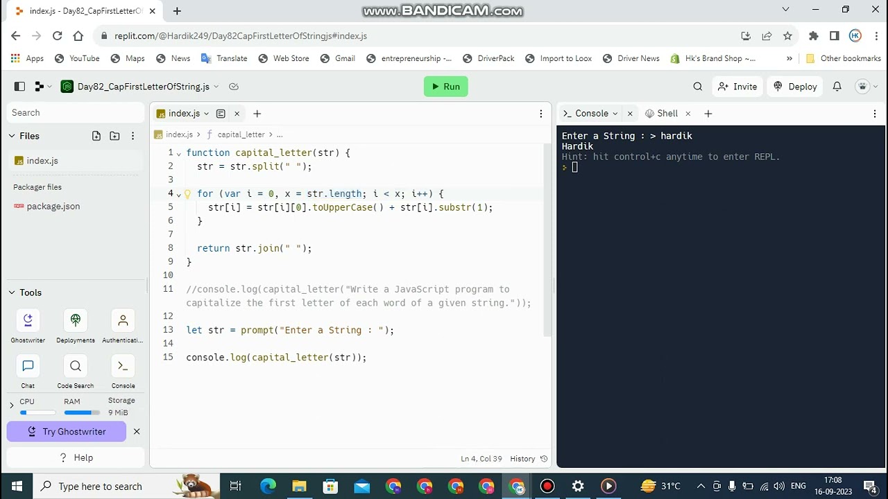 day82 Day82 Capital First Letter Of String JavaScript day82 Day82 Capital First Letter Of String JavaScript