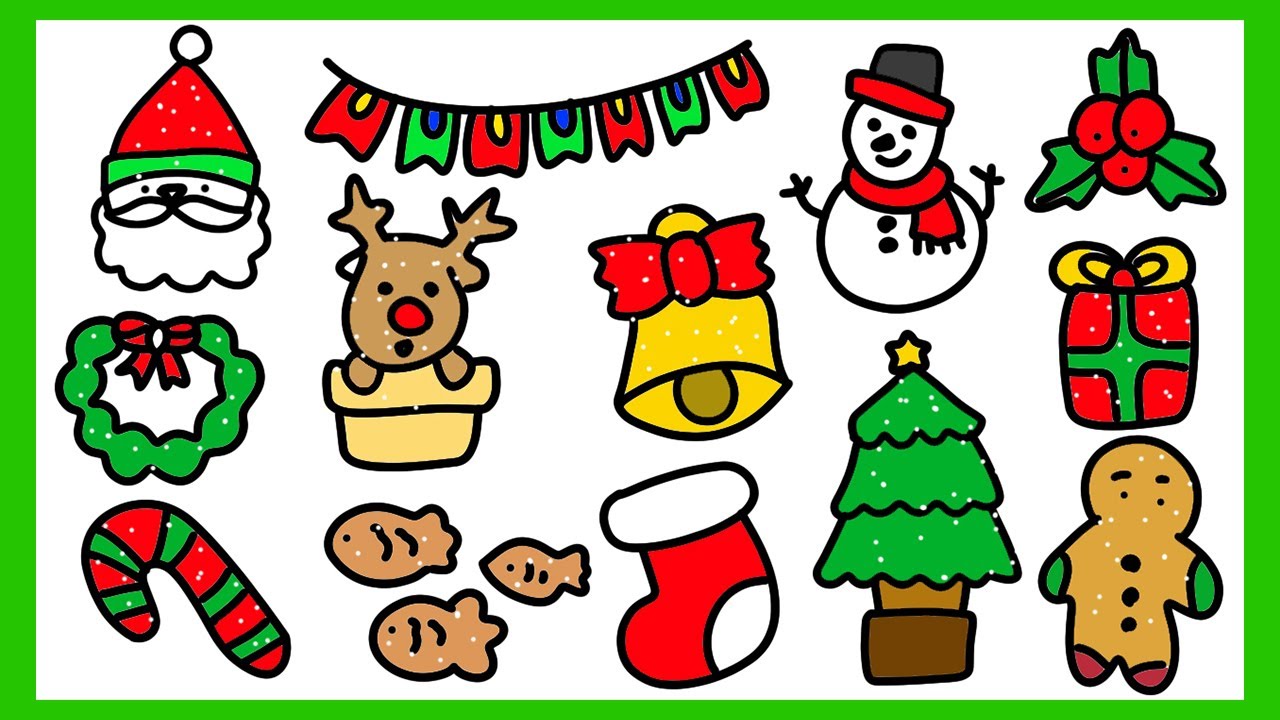 Christmas Drawing Easy |Merry Christmas Drawing |Christmas Tree,candy ...